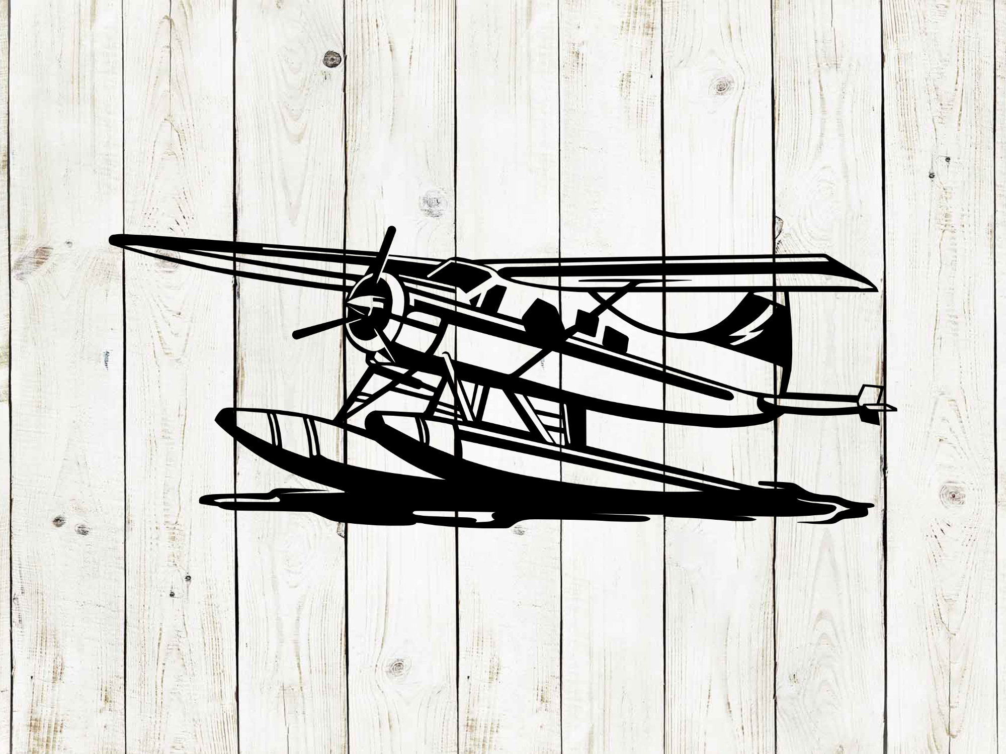 Airplane Metal Wall Art Float Plane Airplane Decor | Etsy