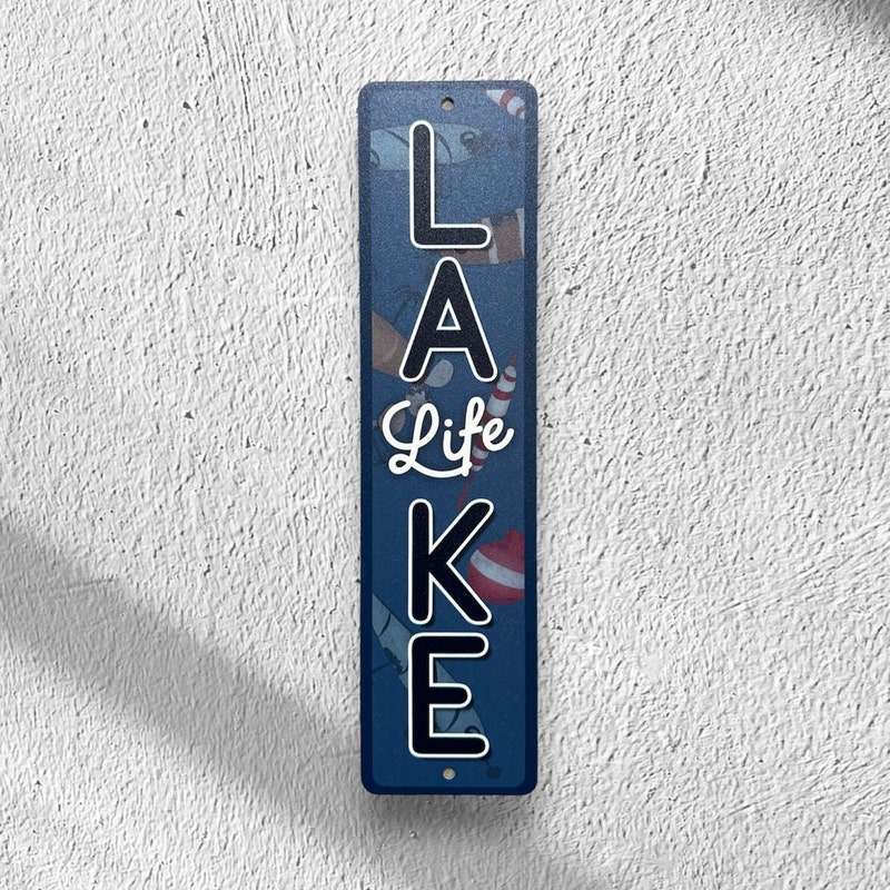 Vertical Lake Sign - Etsy