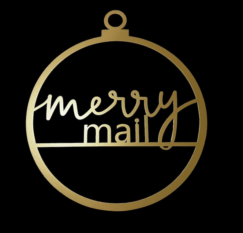Merry Mail Christmas Metal Sign Christmas Card Photo Holder - Etsy