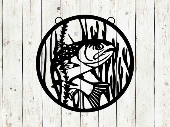 Trout Fish Mailbox Sign Fishing Mailbox Hanger Fish Sign | Etsy