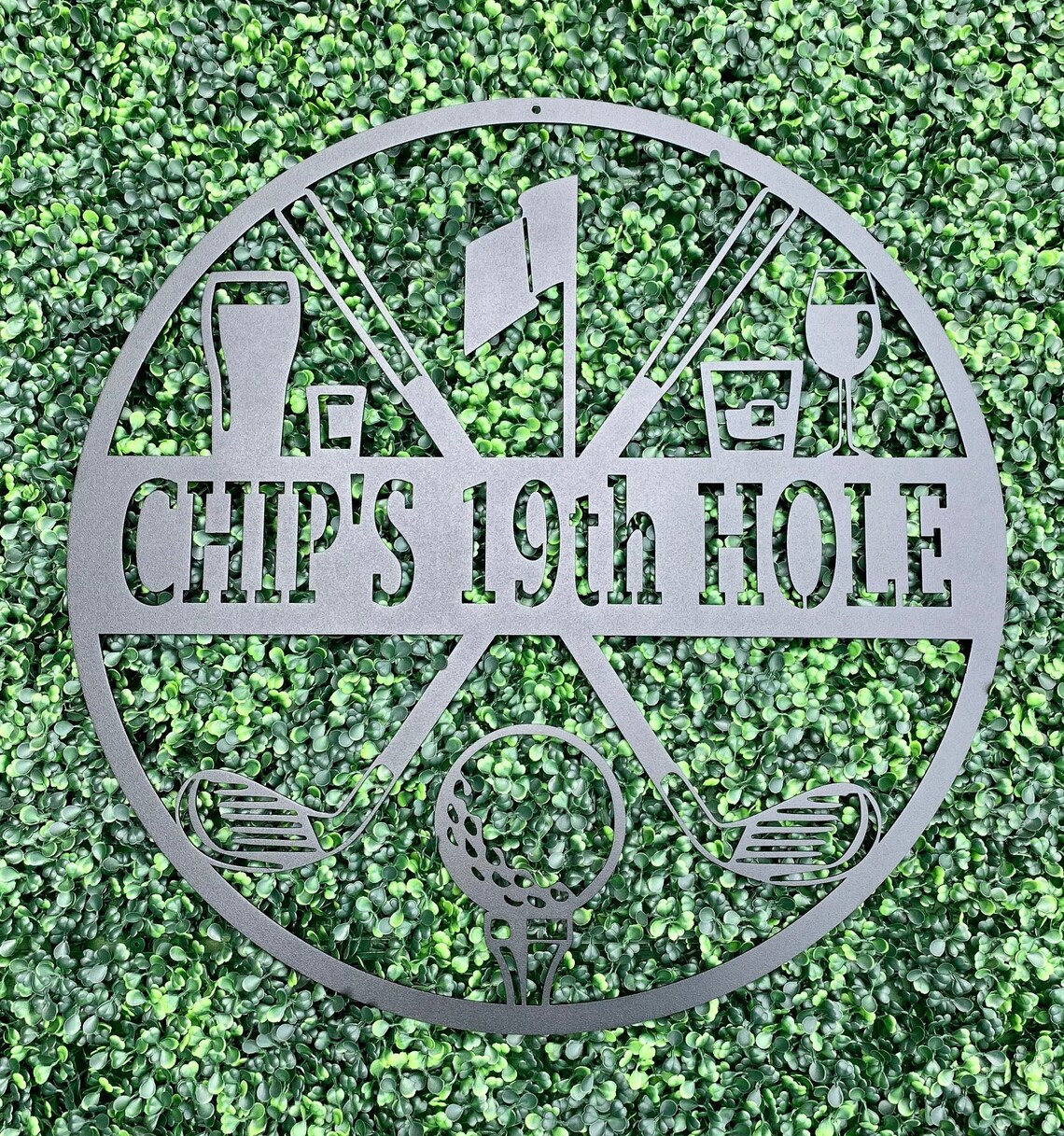 Golf 19th Hole Custom Name Metal Sign Golf Sign Bar Sign - Etsy