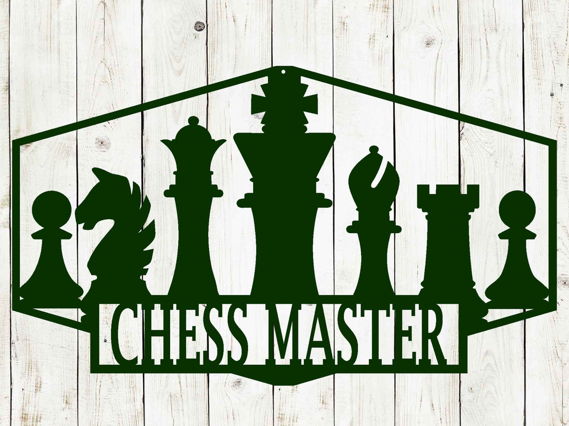 Chess Custom Name Metal Sign Kids Room Decor Chess Sign - Etsy