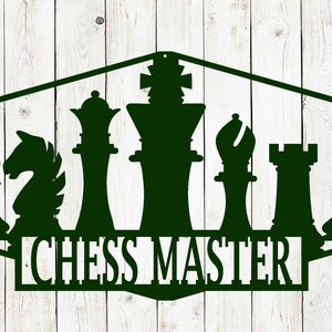 Chess Custom Name Metal Sign, Kids Room Decor, Chess Sign, Metal Chess ...