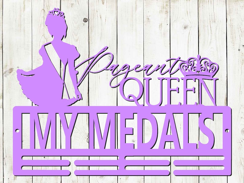 Beauty Pageant Custom Name Medal Hanger Monogram, 12 Rungs for Medals ...