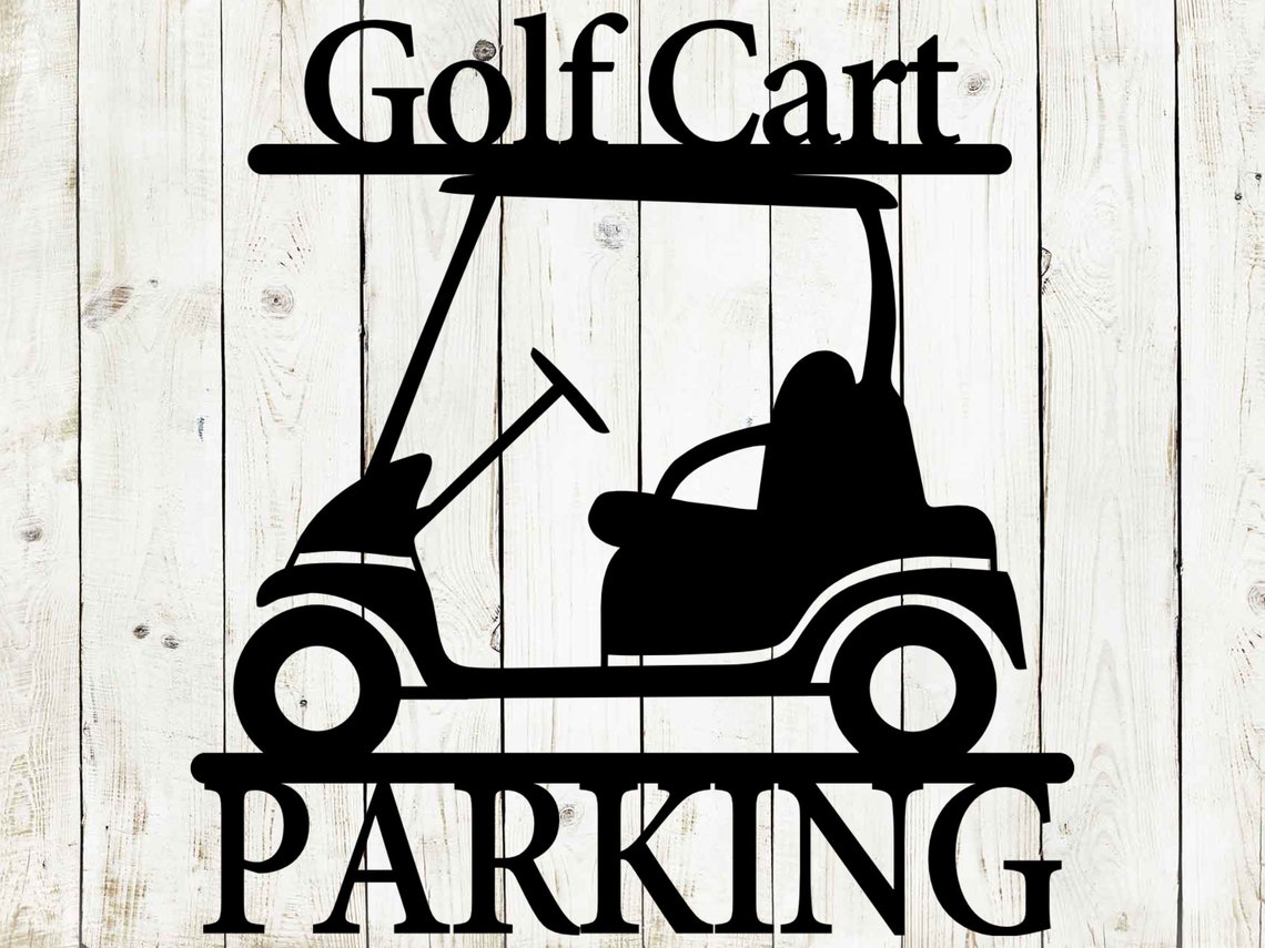 Golf Cart Custom Metal Sign Golf Cart Sign Golf Sign - Etsy