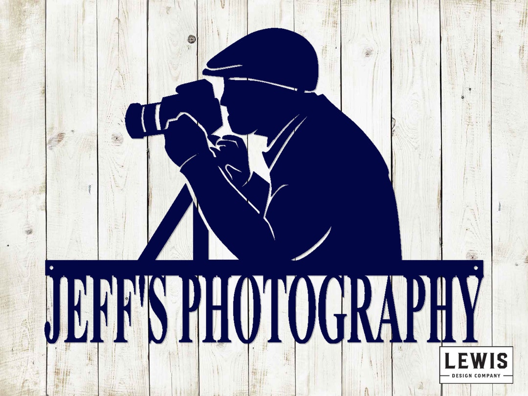 Photography Custom Name Metal Sign, Photographer, Photography Sign ...