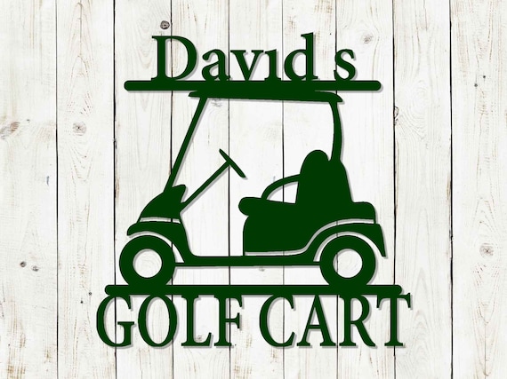 Golf Cart Custom Metal Sign Golf Cart Sign Golf Sign - Etsy