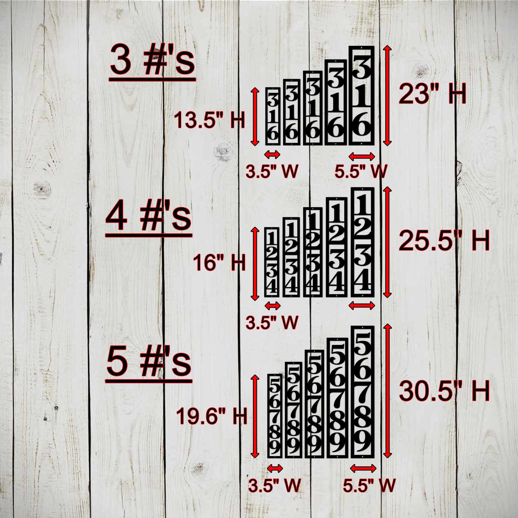 Vertical Address Plaque Custom Metal Powder Coated Address - Etsy