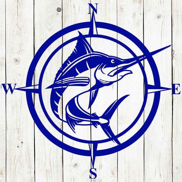 Metal Marlin House Sign - Etsy