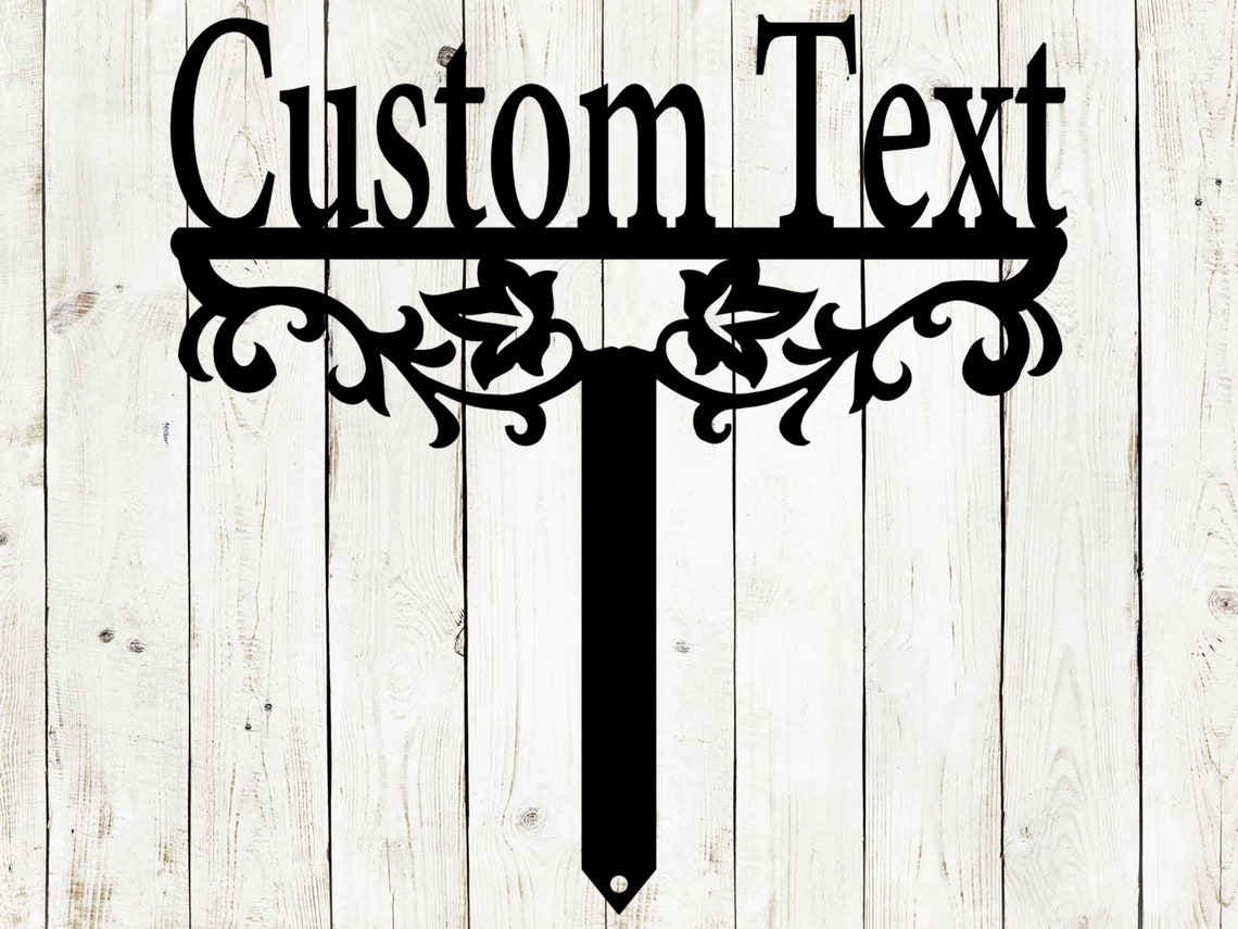 Custom Yard Stake Metal Sign Garden Stake Garden Art Metal - Etsy