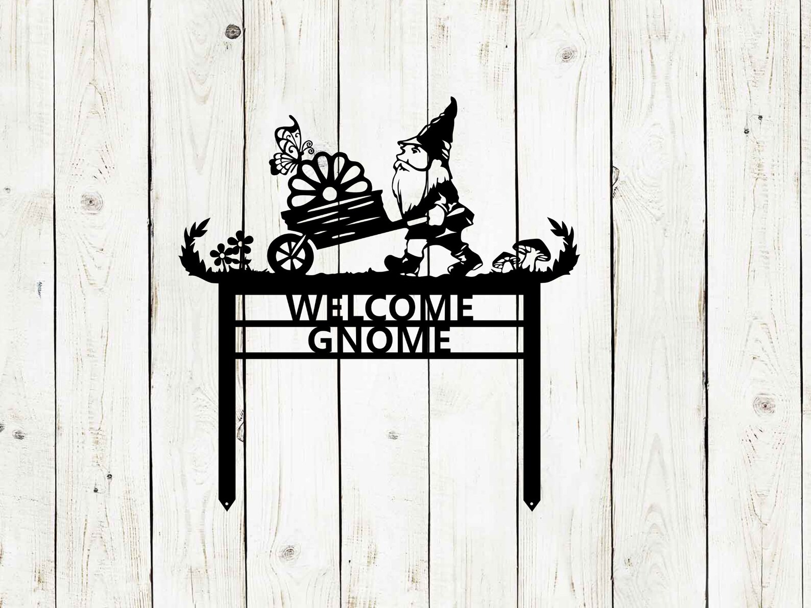 Custom Garden Gnome Sign Personalized Garden Sign Garden - Etsy