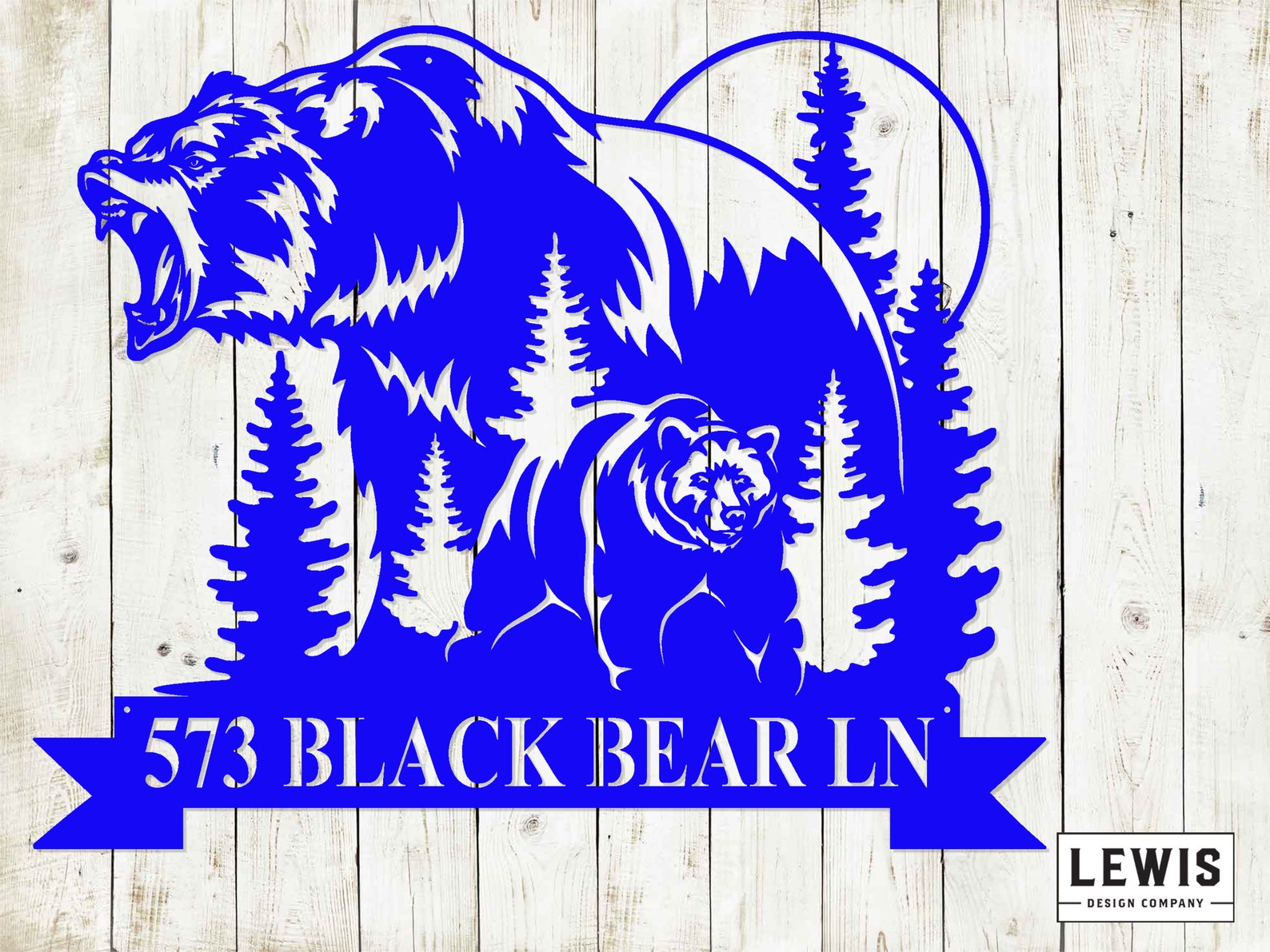 Bear Custom Name Metal Sign, Ranch Sign, Rancher, Bear, Lodge Sign ...