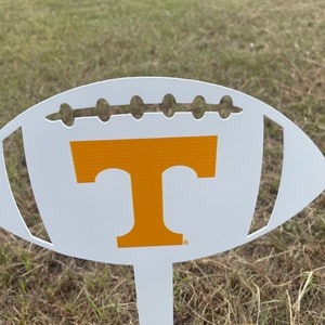 Tennessee Volunteers Football Stake Metal Sign, Football Sign, Football ...
