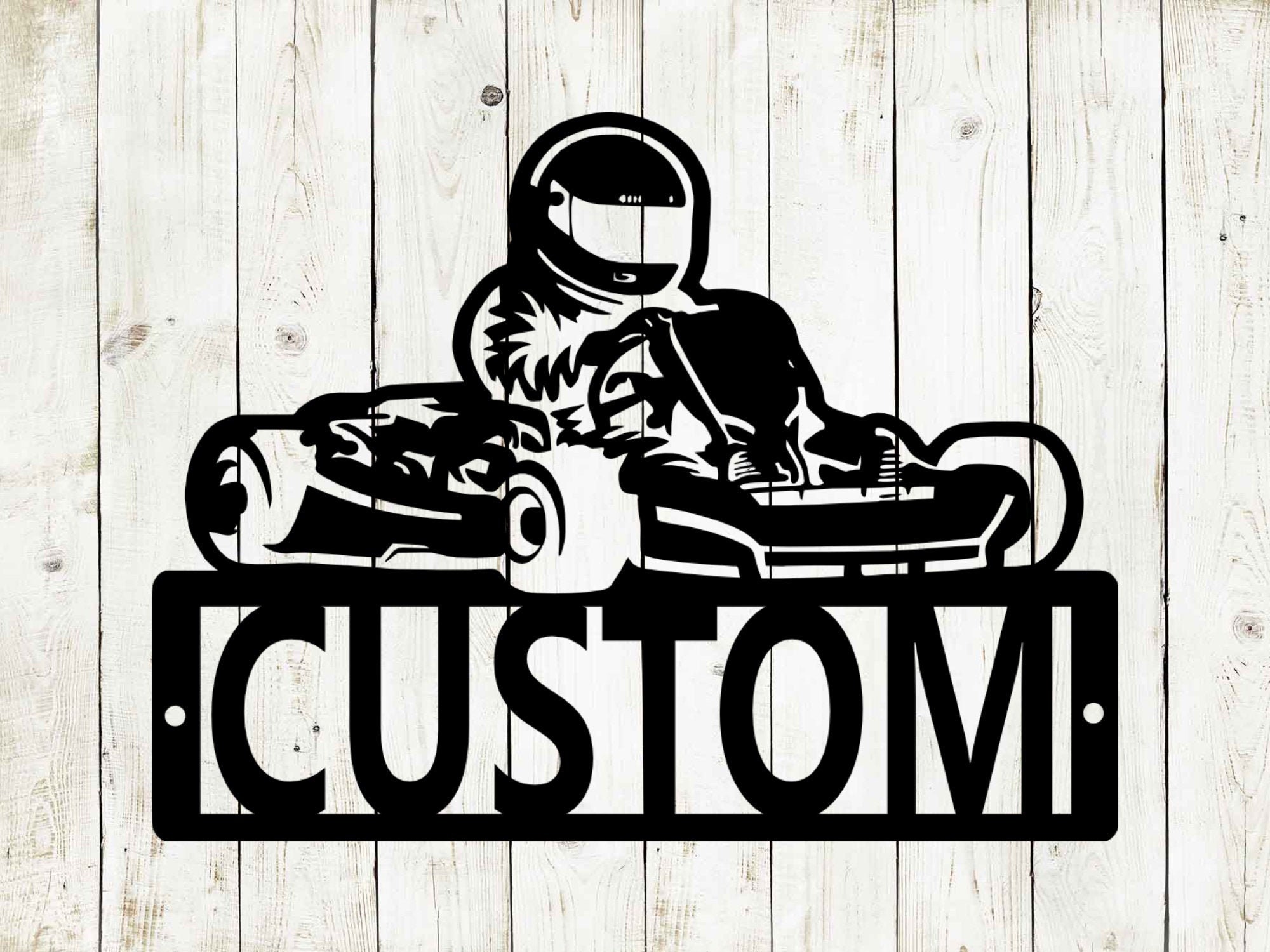 Go Kart Custom Name Sign Go Kart Sign Go Cart Sign Kart - Etsy