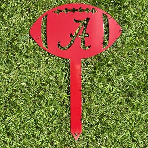 University of Alabama Football Stake Metal Sign, Football Sign ...