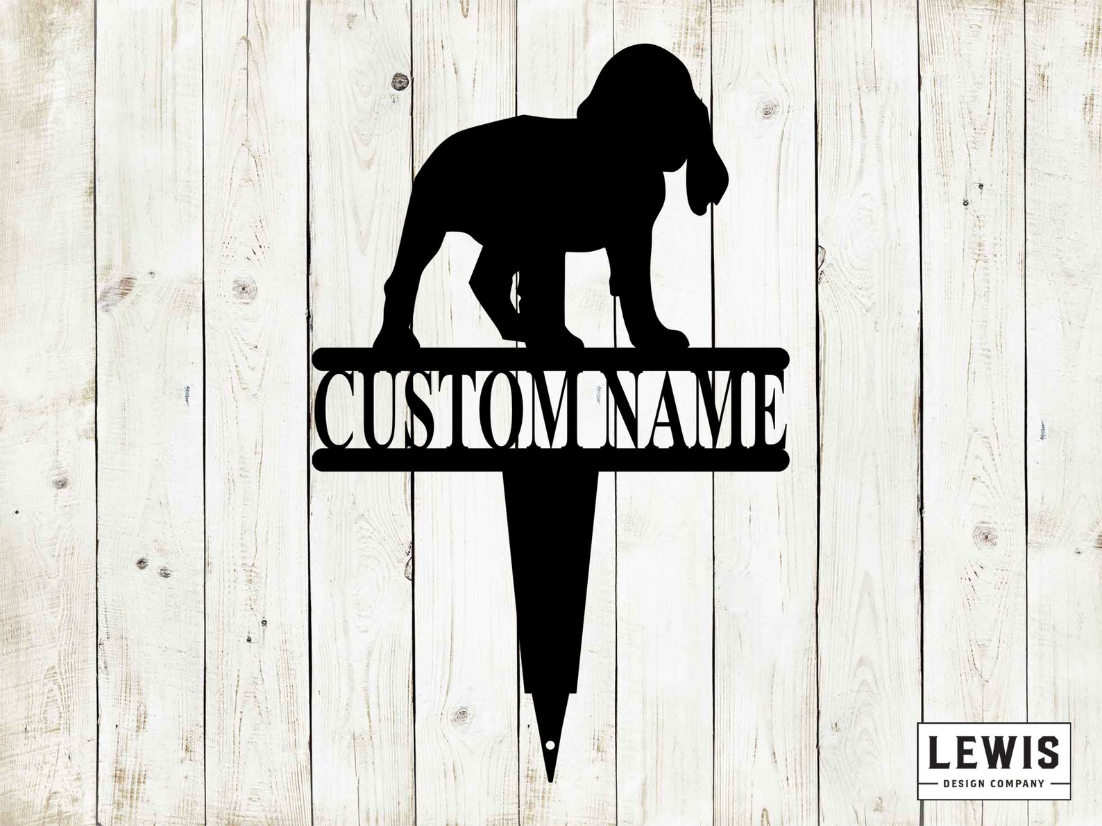 Cocker Spaniel Yard Stake With Custom Name, Cocker Spaniel Sign, Custom ...