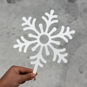 Snowflake Metal Yard Stakes, Winter Yard Decor Metal Signs - Etsy