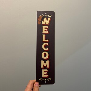 Western Welcome Sign, Custom Metal Powder Coated & Printed Name Sign - Etsy