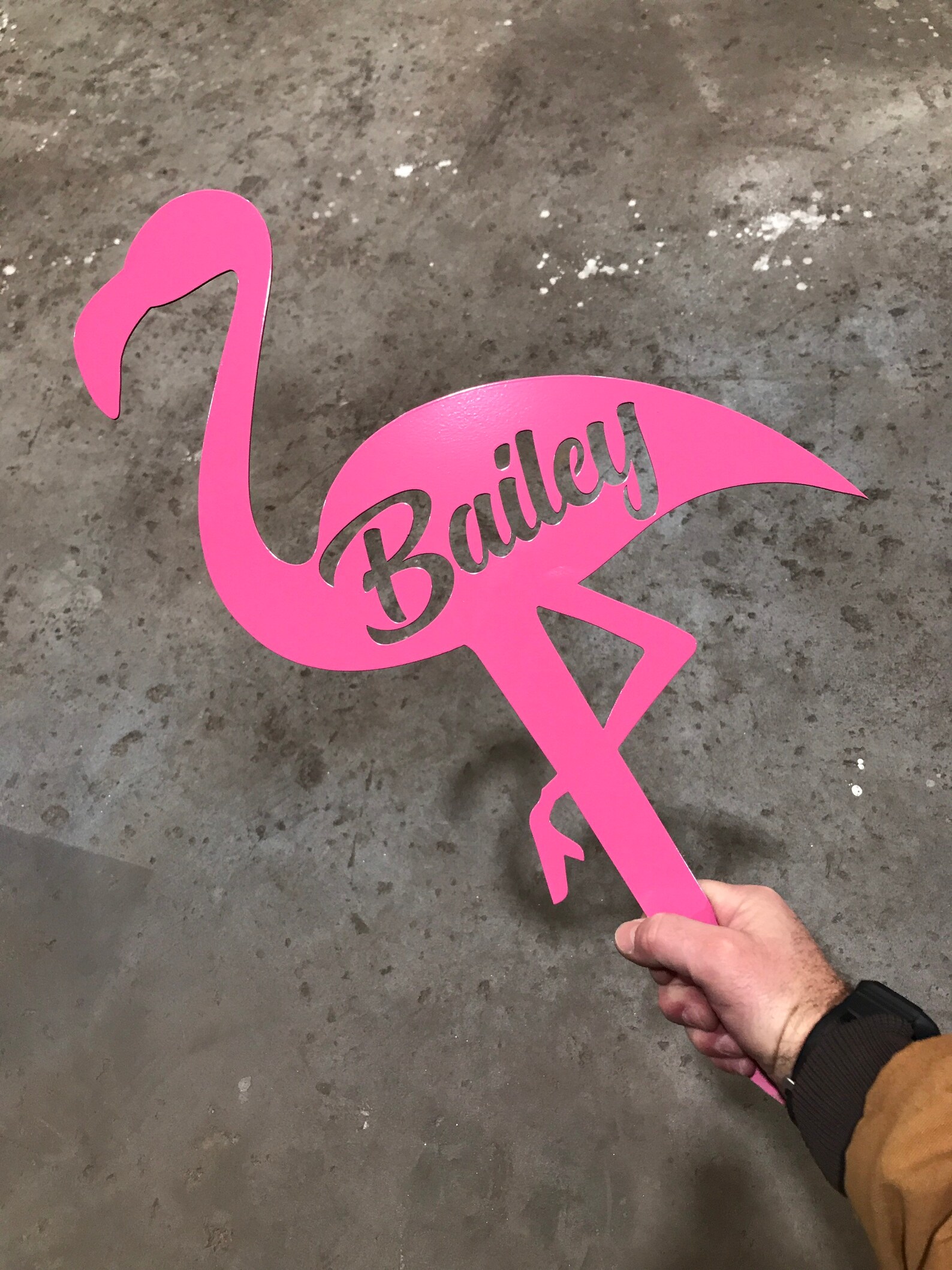 Custom Monogramed Flamingo Sign Metal Sign Beach Sign Beach | Etsy