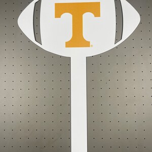 Tennessee Volunteers Football Stake Metal Sign, Football Sign, Football ...