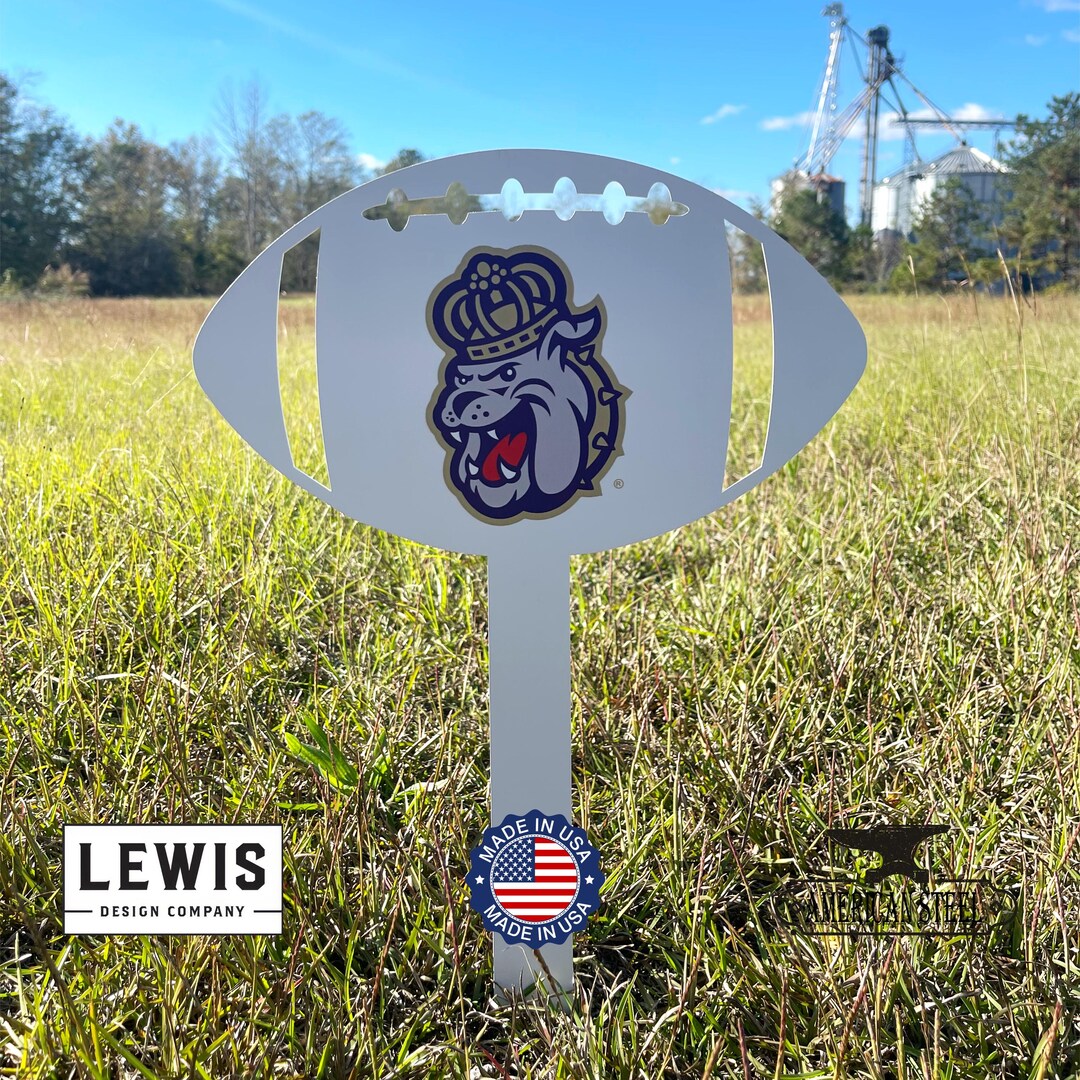 James Madison Dukes Football Stake Metal Sign, Football Sign, Football ...