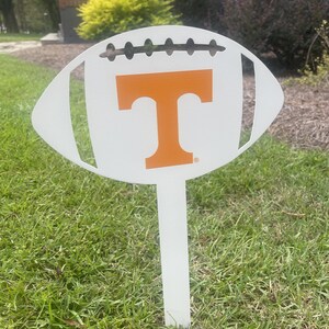 Tennessee Volunteers Football Stake Metal Sign, Football Sign, Football ...