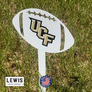 University of Central Florida Football Stake Metal Sign, Football Sign ...