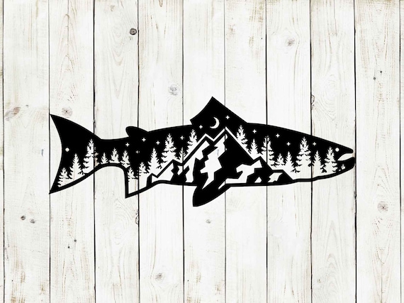 Trout Fish Metal Sign Fishing Sign Summer Outdoor Yard - Etsy