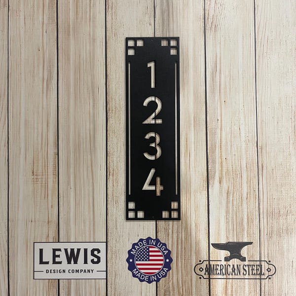 Vertical Address Plaque - Etsy