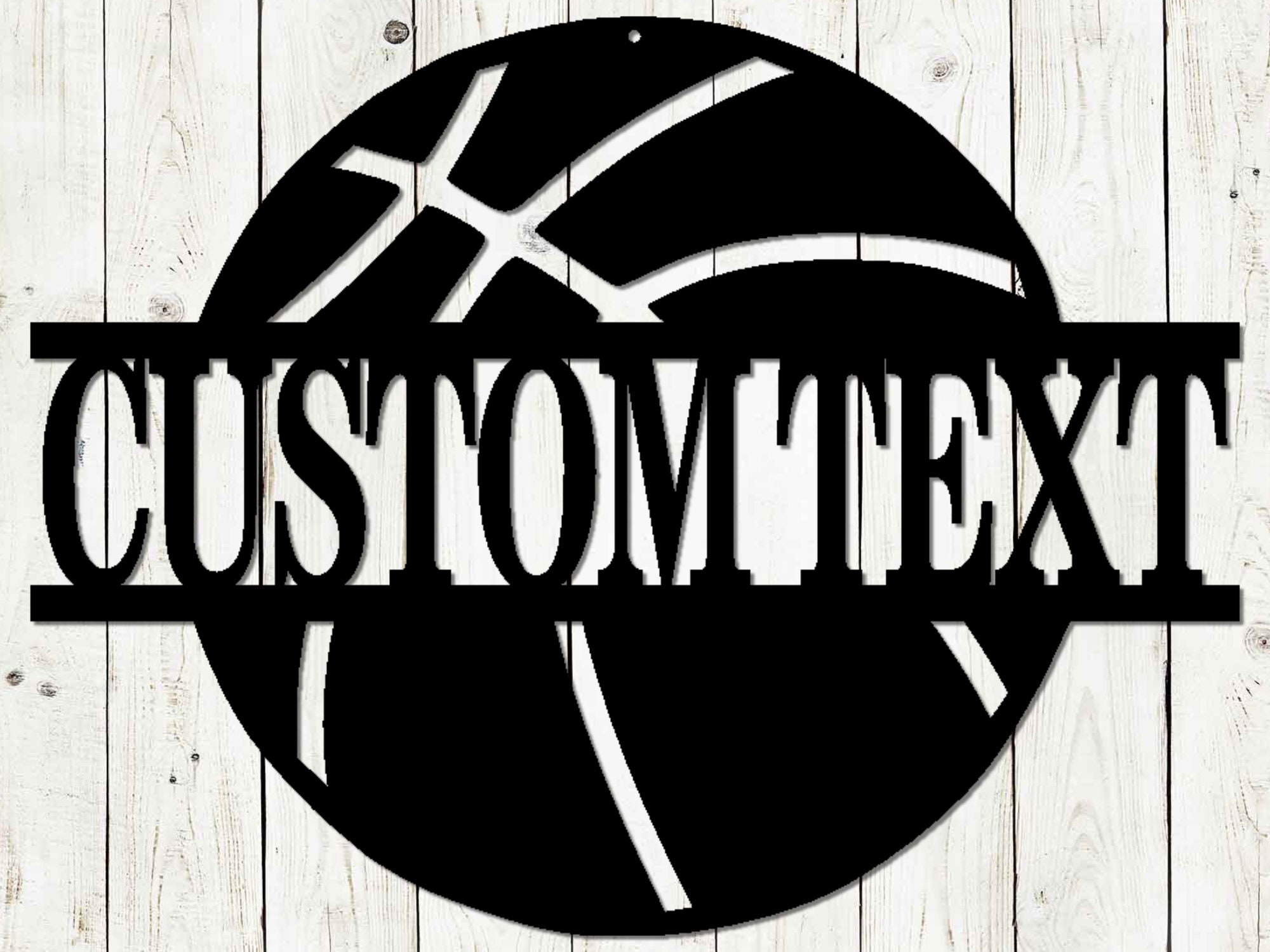 Basketball Custom Monogram Name Metal Sign, Basketball, Basketball Sign ...