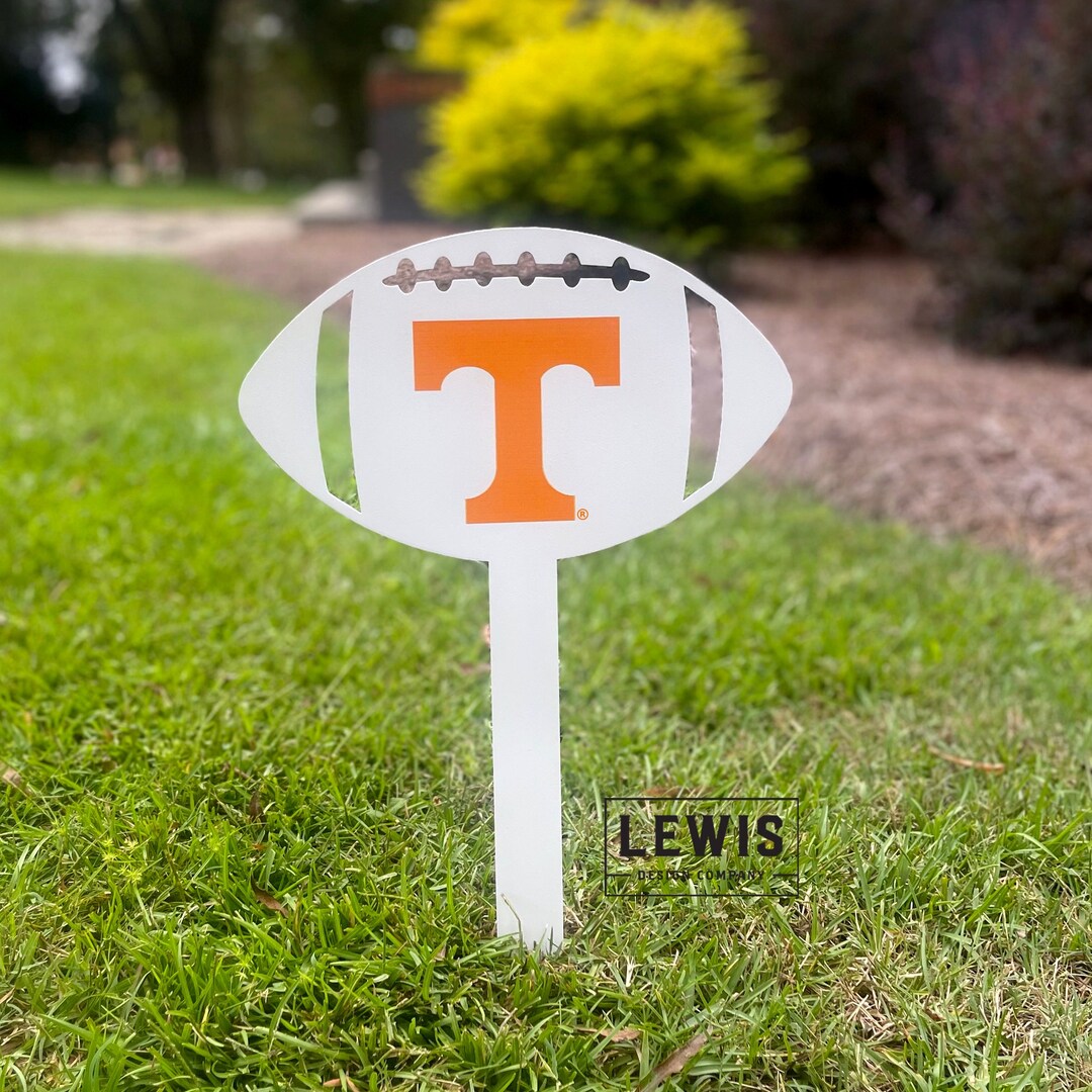 Tennessee Volunteers Football Stake Metal Sign, Football Sign, Football ...