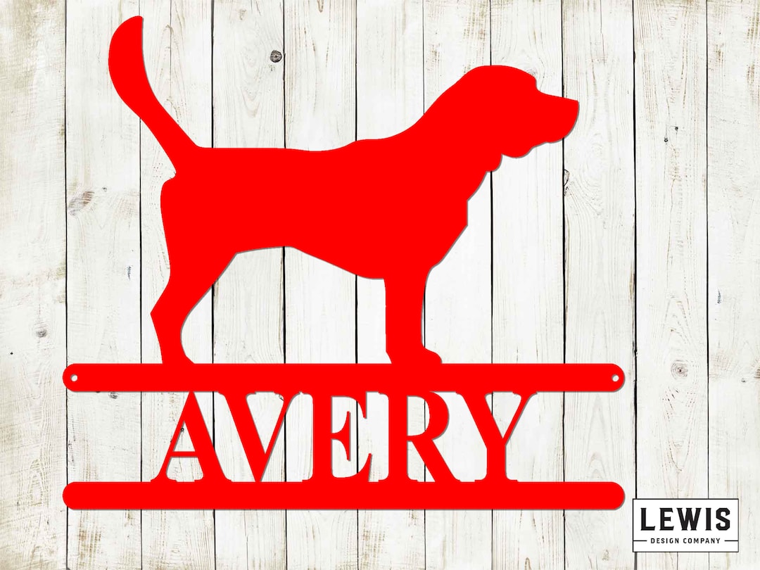 Beagle Wall Sign With Custom Name, Metal Sign, Beagle, Custom Metal ...