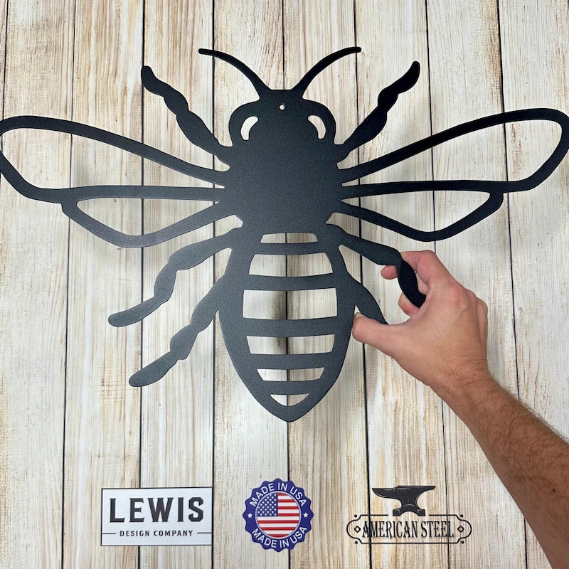 Metal Bee Sign - Etsy