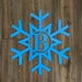 Monogram Snowflake Metal Sign, Snowflake Sign, Custom Snowflake, Winter ...