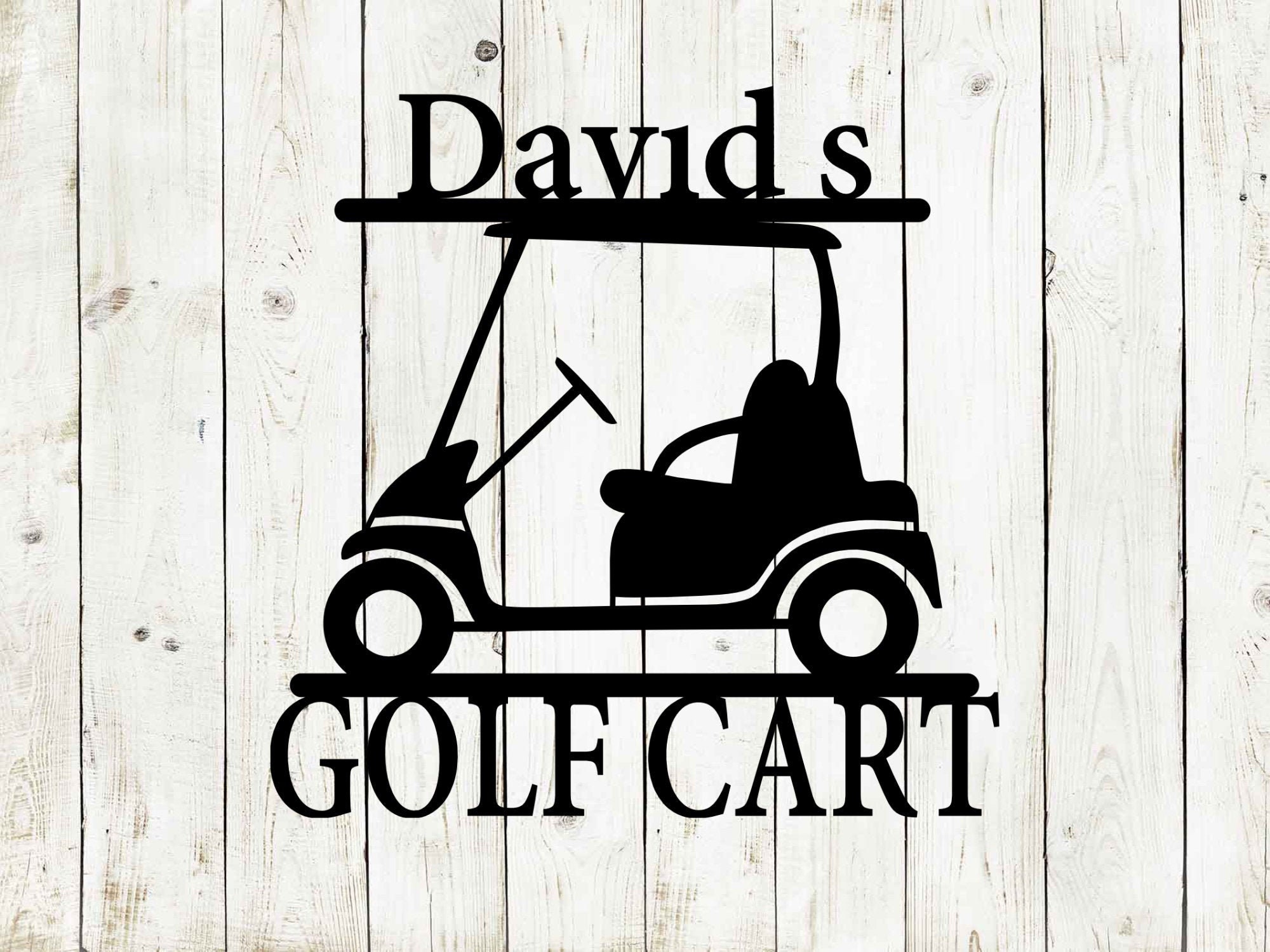 Golf Cart Custom Metal Sign, Golf Cart Sign, Golf Sign, Golfing, Golf ...
