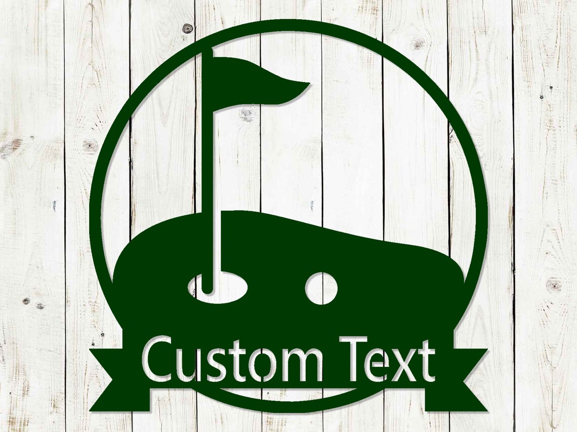 Golf Hole Monogram Steel Sign, Custom Sign, Monogram Sign, Wedding Gift ...