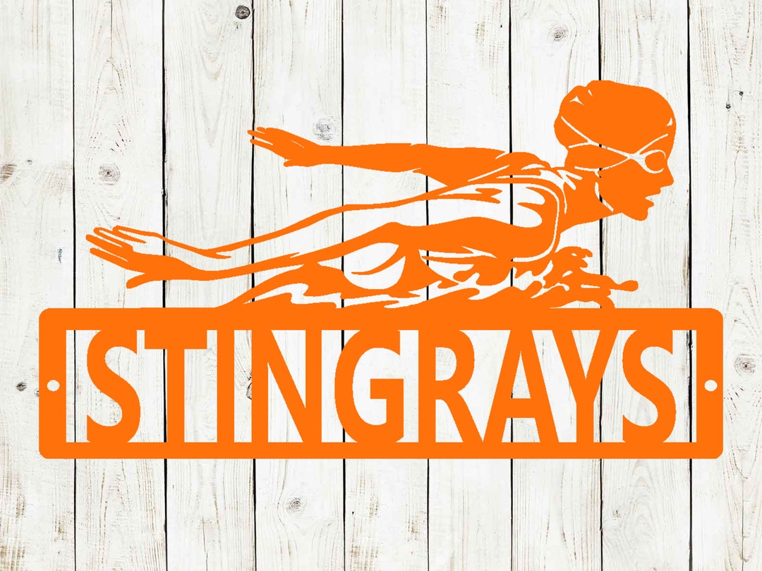 Swimming Female Custom Name Metal Sign, Kids Room Decor, Swimming, Swim ...