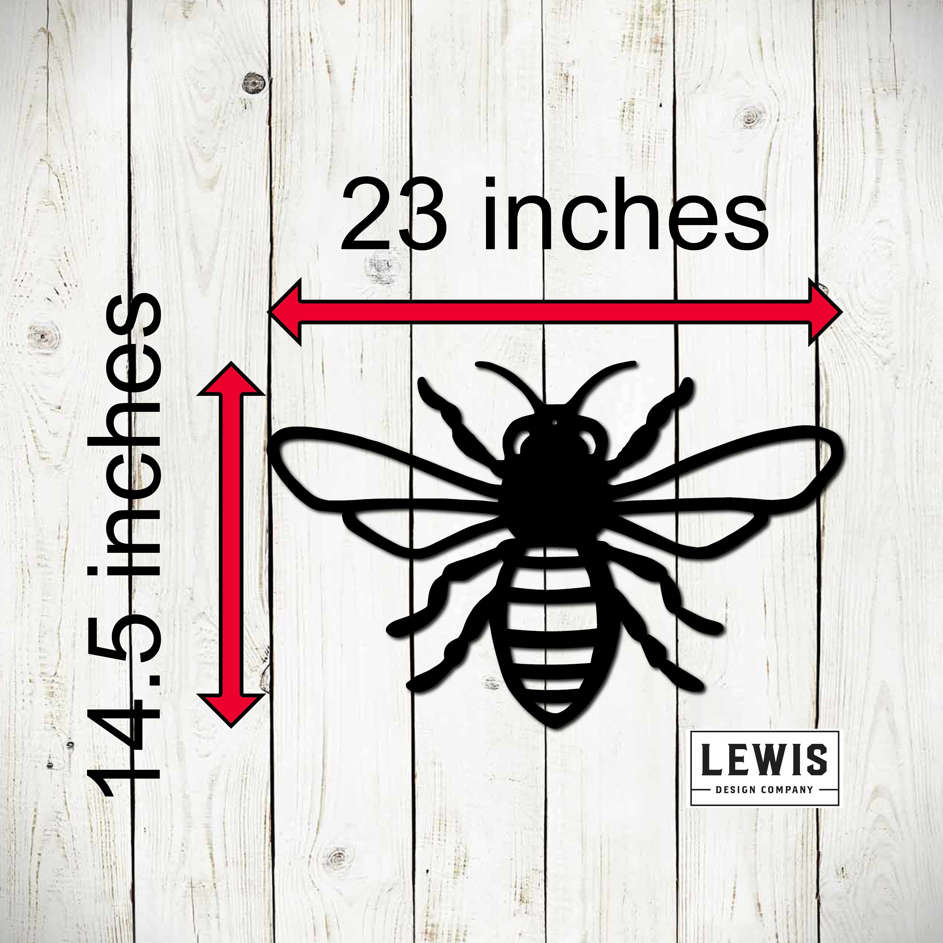 Honey Bee Metal Sign Honey Bee Garden Art Bee Wall Decor - Etsy