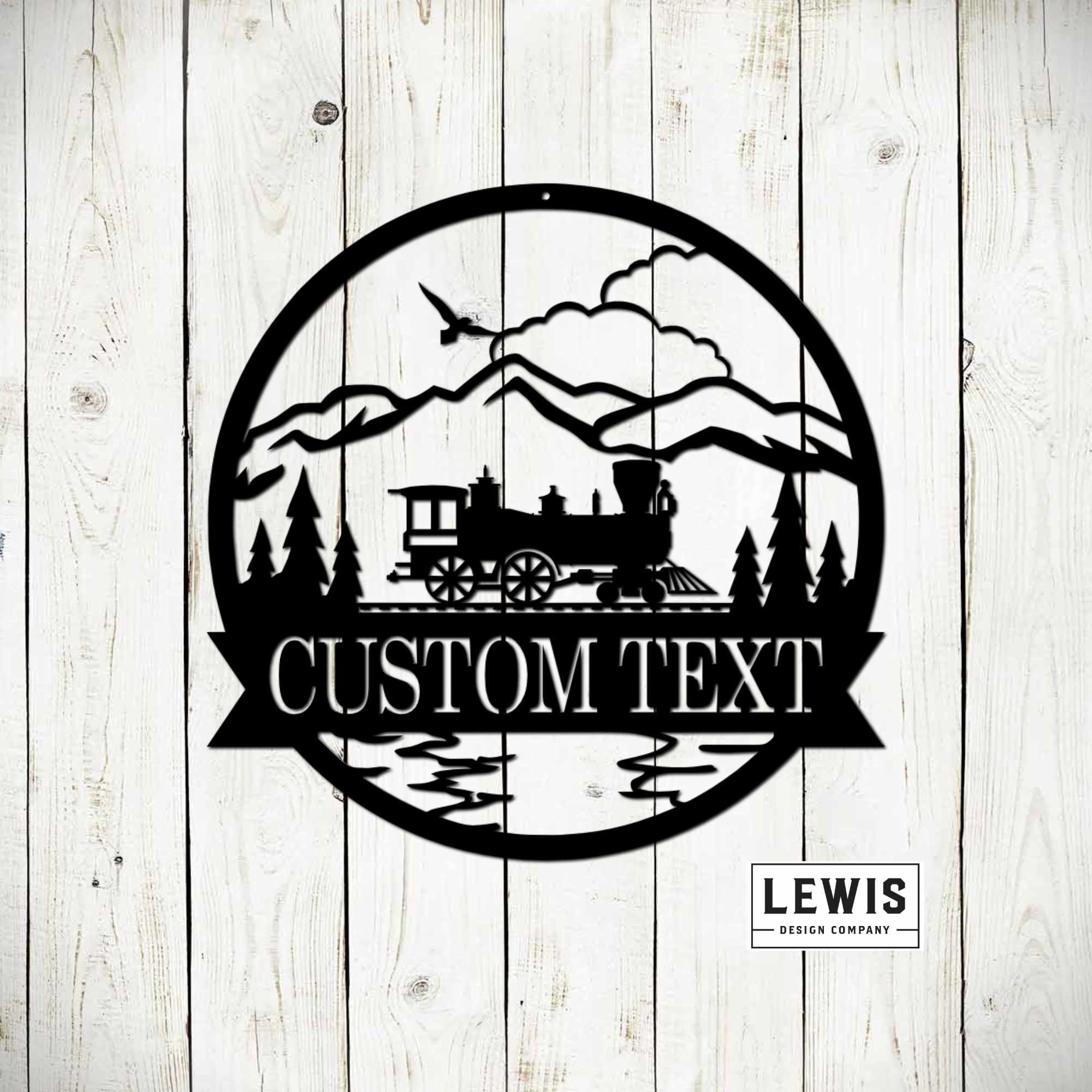 Steam Train Locomotive Custom Mountain Wall Decoration Metal - Etsy