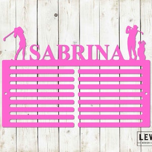Golf Scorecard Display With Players Custom Name Metal Sign - Scorecard ...