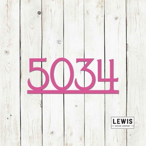 Horizontal Address Plaque, Custom Metal Powder Coated Address Sign - Etsy