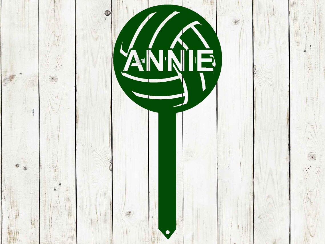 Volleyball Custom Stake Metal Sign Volleyball Volleyball | Etsy