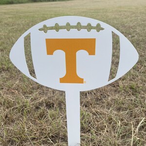 Tennessee Volunteers Football Stake Metal Sign, Football Sign, Football ...