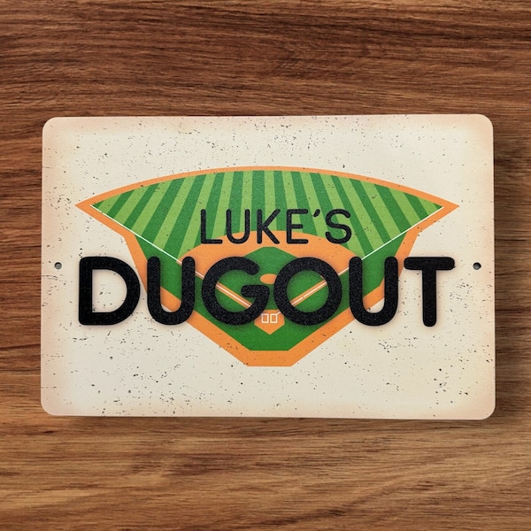 Baseball Dugout Sign - Etsy