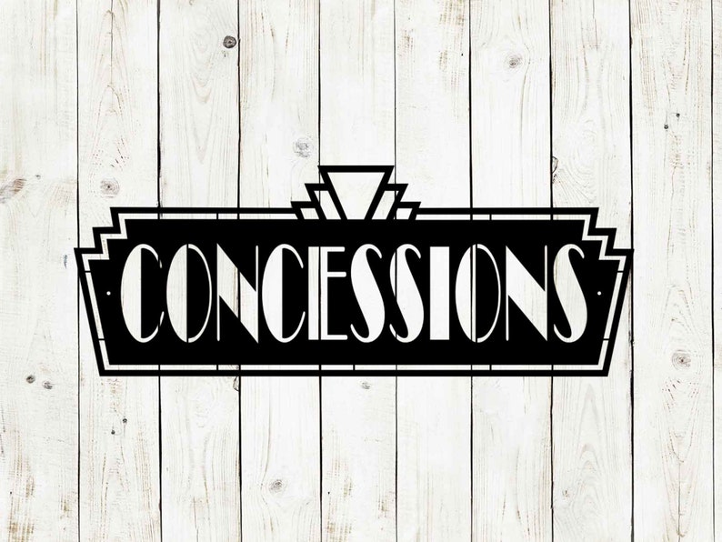 Movie Theater Concessions Metal Sign Movie Sign Home - Etsy
