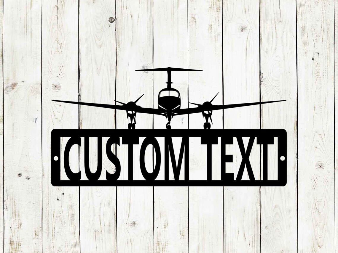 Airplane Custom Name Metal Sign Plane Sign Prop Plane - Etsy