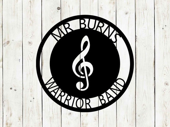 Custom Music Sign Band Room Sign Treble Clef Music Class - Etsy