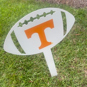 Tennessee Volunteers Football Stake Metal Sign, Football Sign, Football ...