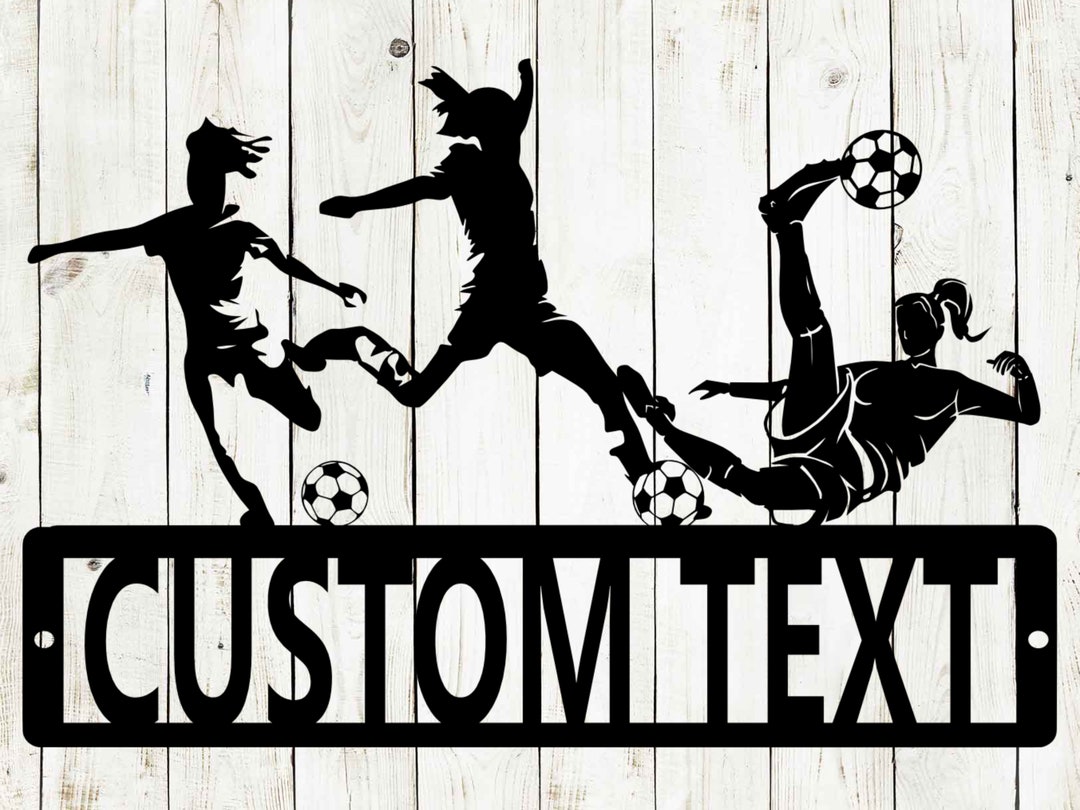 Soccer Custom Name Metal Sign, Girls Soccer, Womens Soccer, Soccer ...