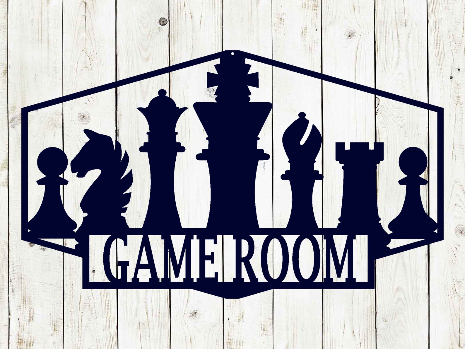 Chess Custom Name Metal Sign, Kids Room Decor, Chess Sign, Metal Chess ...